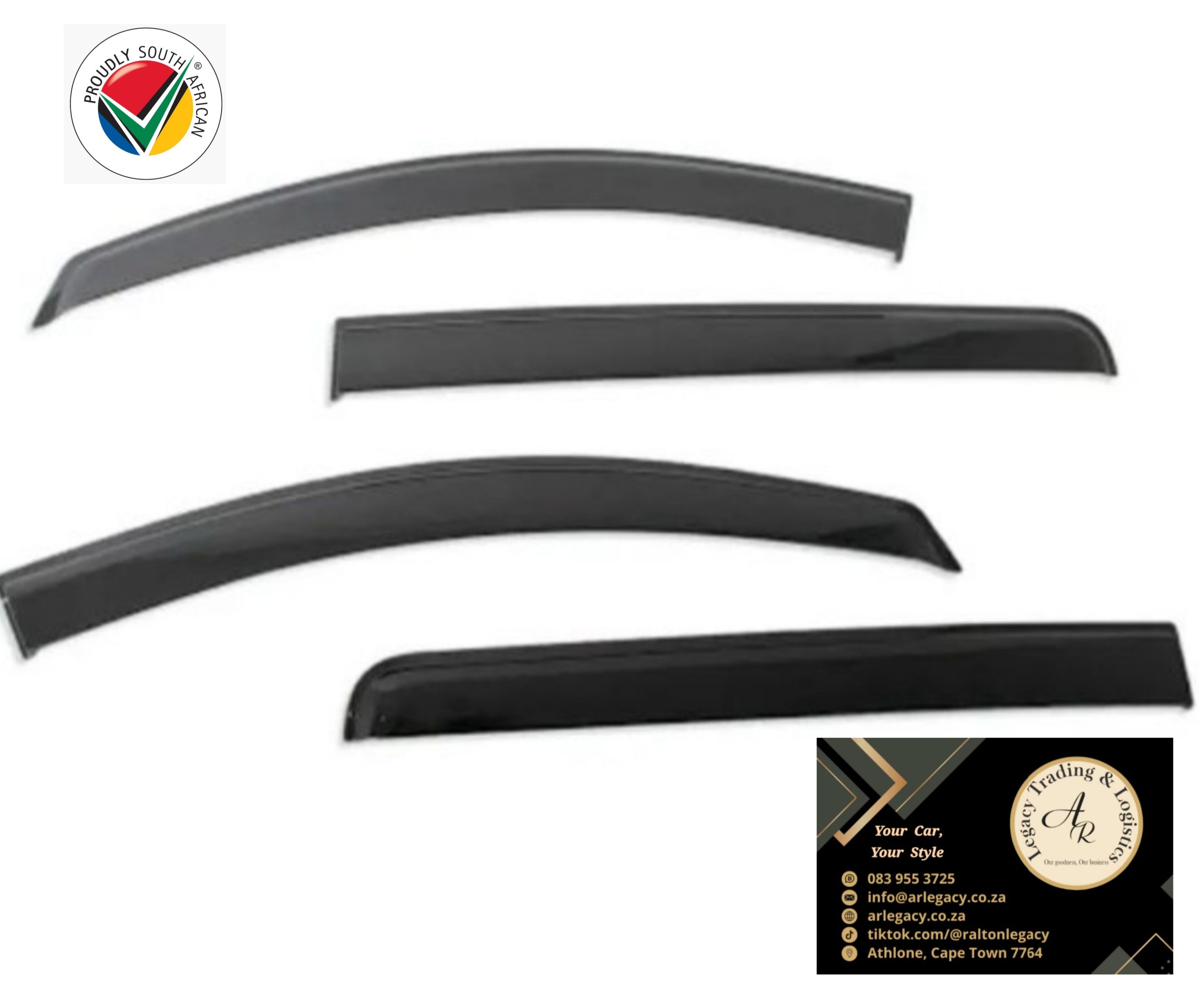 VW Amarok Double Cab 2022+ Windshields/Rain Deflectors Matte Black - AR ...