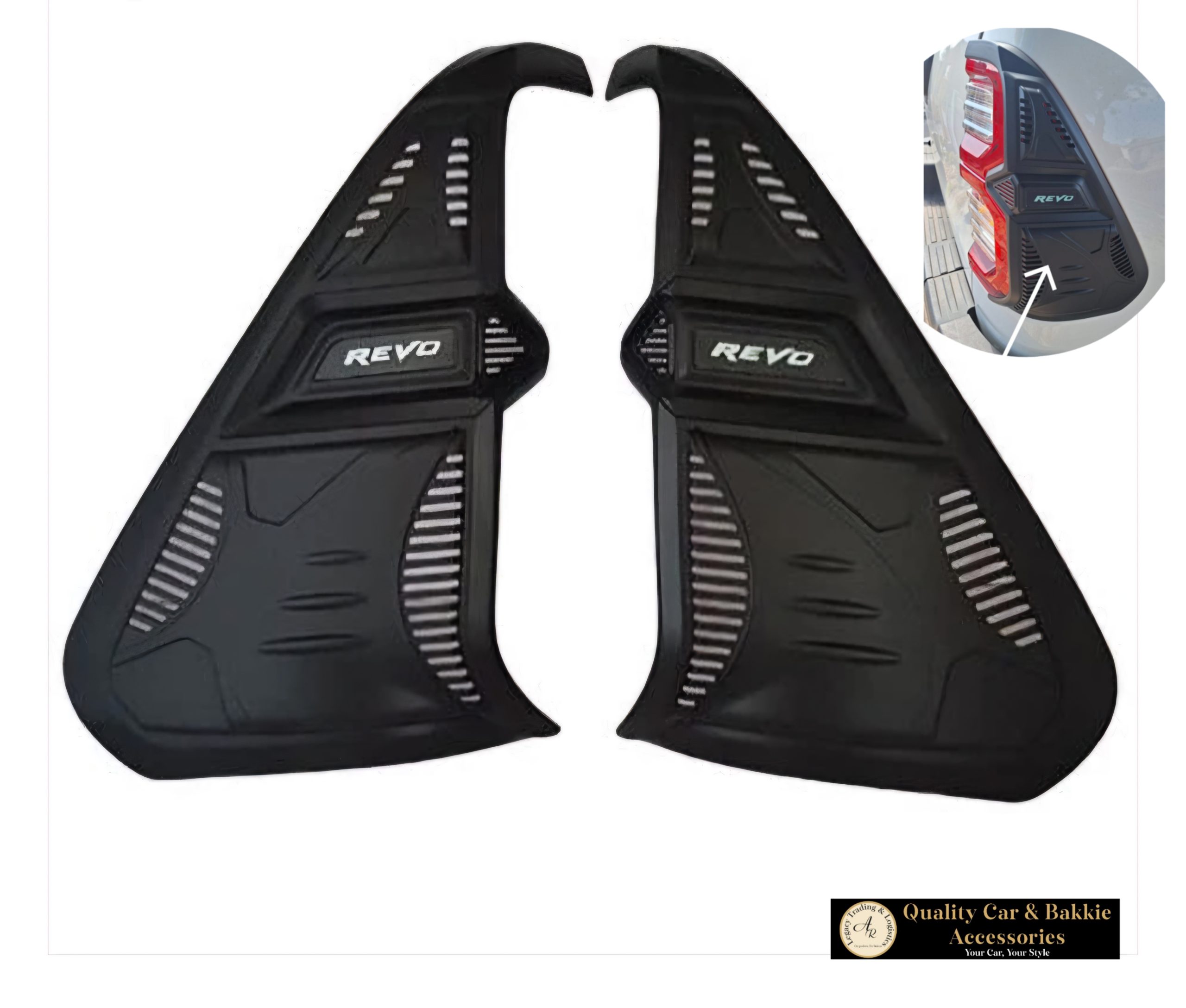 Toyota Hilux GD6, 2023+ Rear Light Trims Black – AR Legacy Trading ...