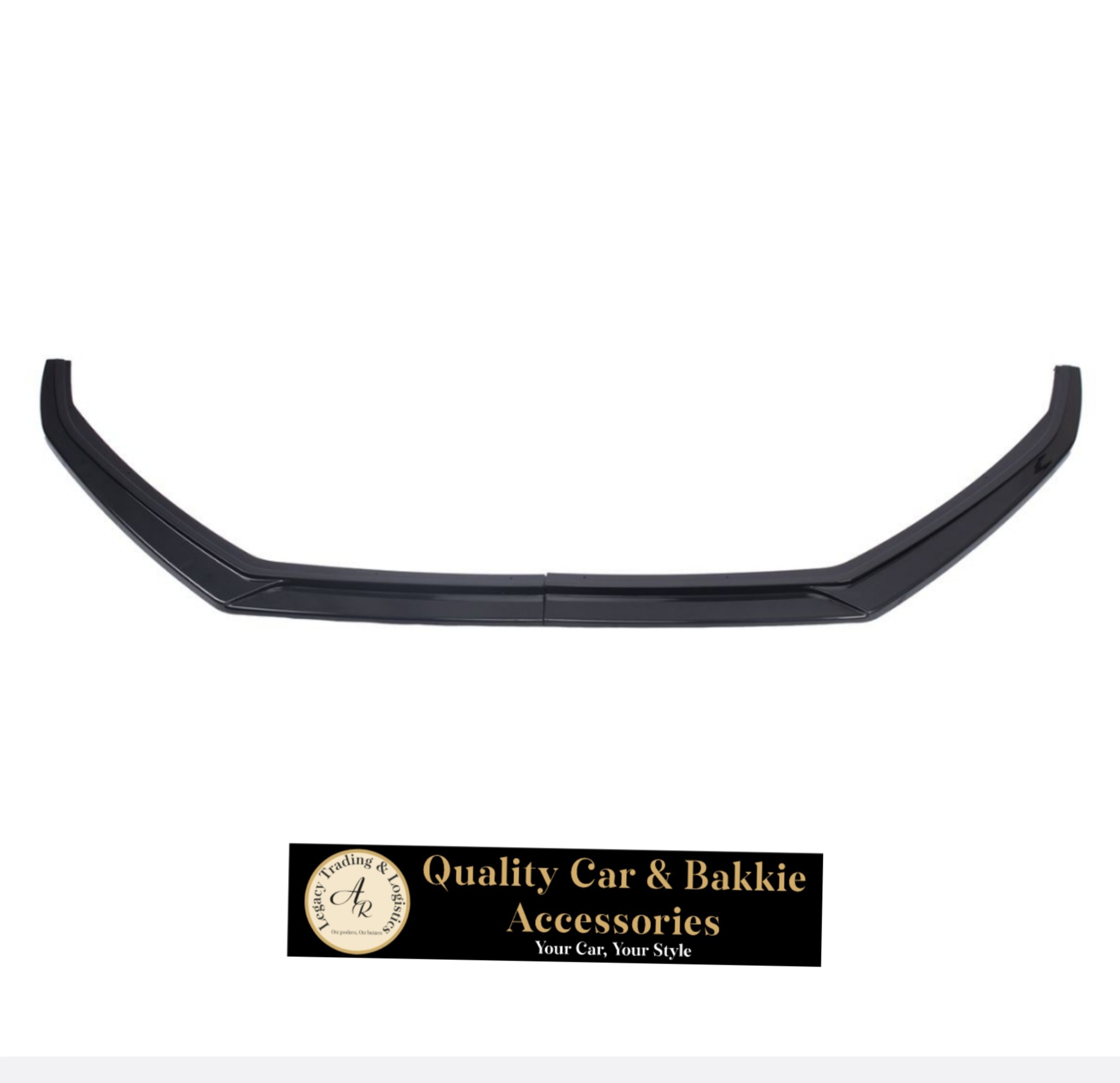 VW Polo 6 Front Bumper Spoiler/Lip Slimline Gloss Black – AR Legacy ...